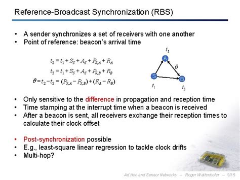 Clock Synchronization Chapter 8 Ad Hoc And Sensor