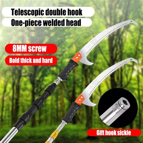High Branch Saw Pole Saw For Tree Trimming Telescoping Garden Saw High
