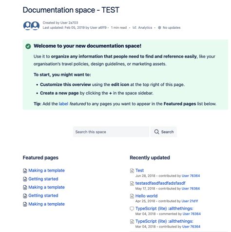 create a space from a template confluence cloud atlassian support