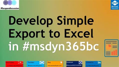 saurav dhyani on linkedin exporting msdyn365bc data to microsoft excel