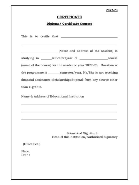 Fillable Online CERTIFICATE Diploma Fax Email Print PdfFiller