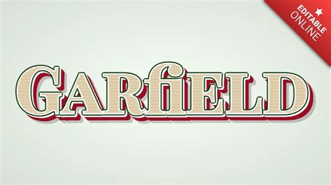 Garfield | Elegant Brush Script Font | Text Effect Generator