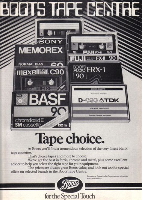 Basf Maxwell Sony Memorex Fuji Tdk Cassette Tape Choices
