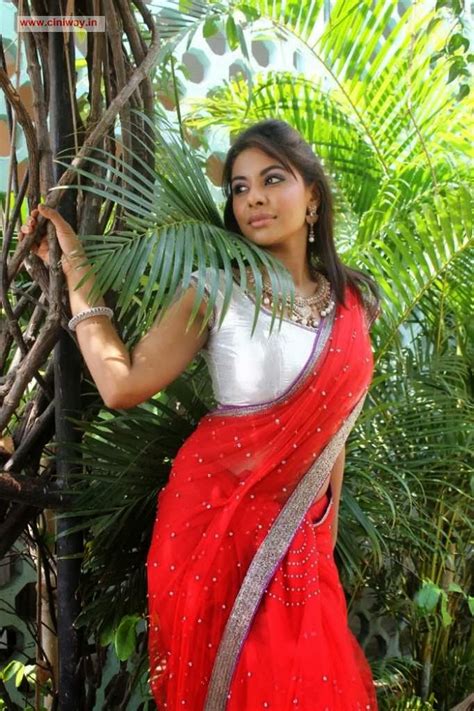 Actress Sri Lekha Reddy Stills In Red Saree