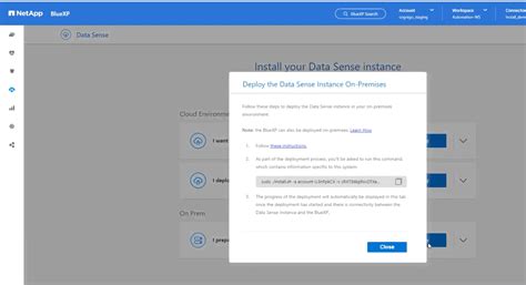 How To Deploy Cloud Data Sense In Your On Premises Data Center Netapp