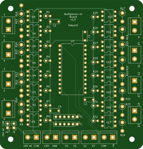 multiplexed ac input board for arduino microcontroller share project