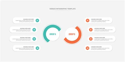 Comparison Vs Versus Infographic Template Design 26742273 Vector Art At