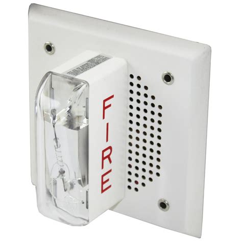 Wheelock Et 1070 Lsm 24 Vfw White 24vdc Wall Fire Alarm Speaker Strobe