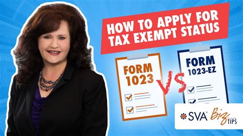 How To Apply For Tax Exempt Status Form 1023 Vs Form 1023 Ez Youtube
