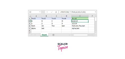 Excel String Functions Scaler Topics
