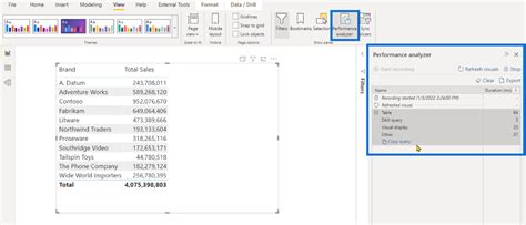 power bi performance analyzer queries an overview master data skills