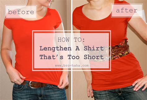 How To Lengthen A Shirt Thats Too Short Discover Create Live
