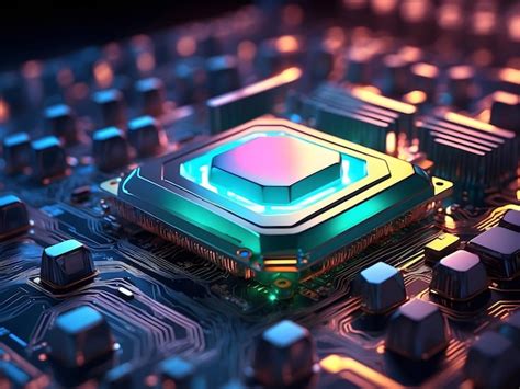 Premium Photo High Tech Microchip Cpu Or Gpu Powerful Computer Component Manufacturing Concept