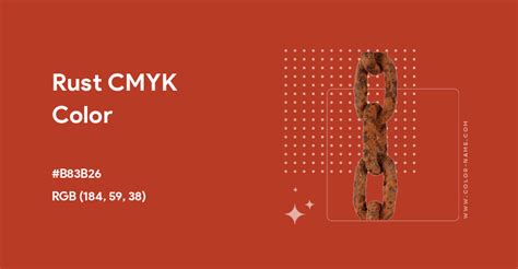 Rust CMYK Color Hex Code Is B83B26