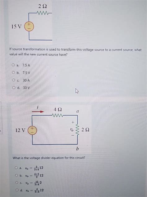 Solved If Source Transformation Is Used To Transform This Chegg