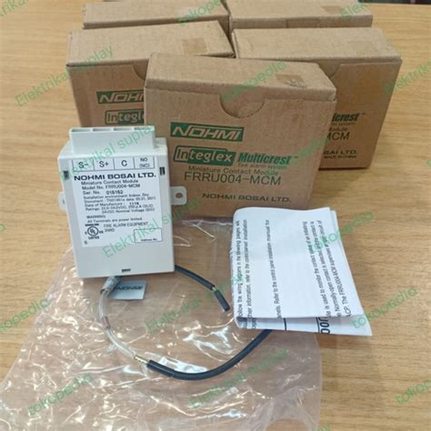 Jual Miniatur Contact Module Frru004 Mcm Nohmi Fire Alarm Jakarta Pusat Elektrikal Suplay