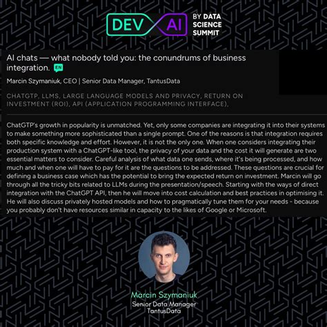 Devai23 Aiintegration Tantusdata Tantusdata