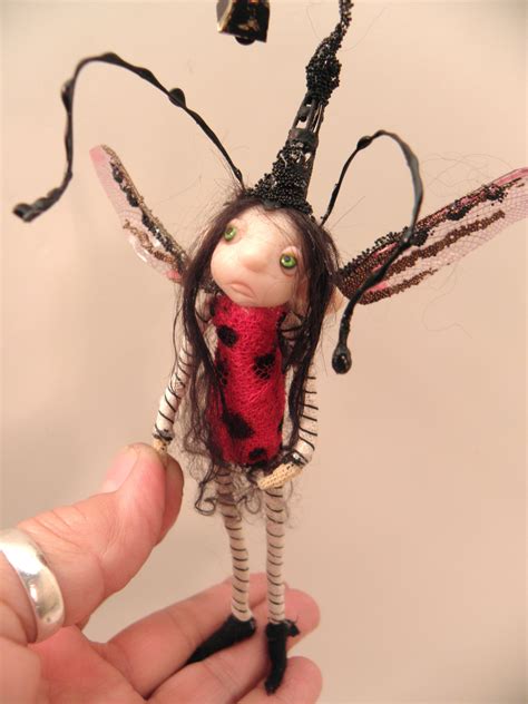 Lady Bug Pixie Fairy By Dinkydarlings Fairy Art Dolls Fairy Dolls