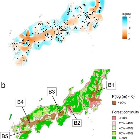 Effective Migration Surface Distribution And Comparison With Forest Download Scientific Diagram