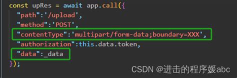 实现微信小程序前端发送multipart form data请求 微信小程序 传参from data csdn博客