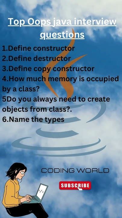 Top 10 Oops Java Interview Questions Youtube