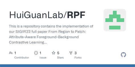 Github Huiguanlab Rpf This Is A Repository Contains The Implementation Of Our Sigir Full
