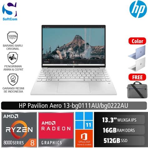 Promo Hp Pavilion Aero Bg Au Bg Au Notebook Amd Ryzen U Gb Gb Ssd