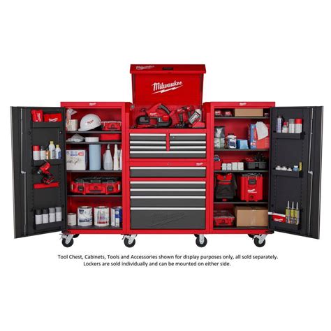 Milwaukee 48 22 8586p 27 In 4 Shelf Locker With Power Strip