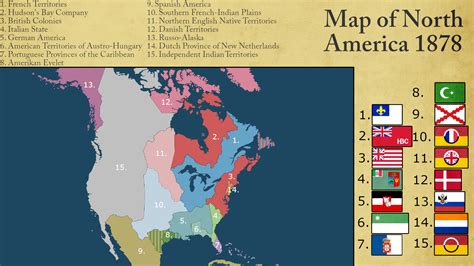 Reimagined Colonisation Of Northern America Rimaginarymaps