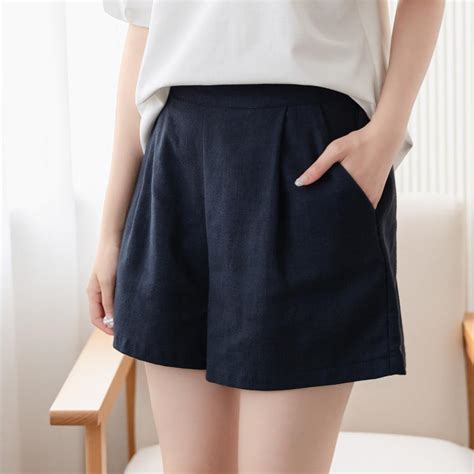 다잇템 여자 Ss 오피스룩 고무줄 미니멀리즘 핀턱 쇼츠 마원단 반바지
