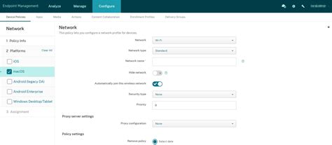 Network Device Policy Citrix Endpoint Management™