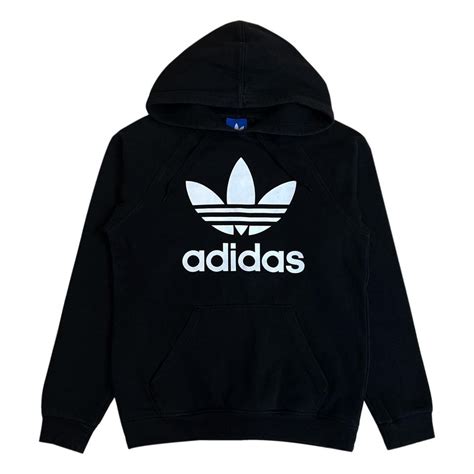 아디다스 오리지날 빅로고 블랙 기모 후드티 95 헬로마켓