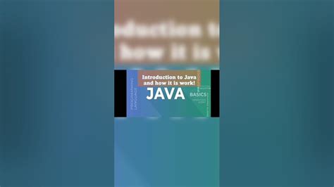 Java Introduction Part 1 Javalearning Javatutorial Youtube