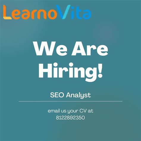 learnovita on linkedin fresher seoanalyst