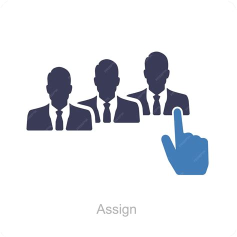 Premium Vector Assign Profile Icon Concept