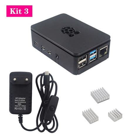 Raspberry Pi Model B Case Black ABS Case Plastic Grandado