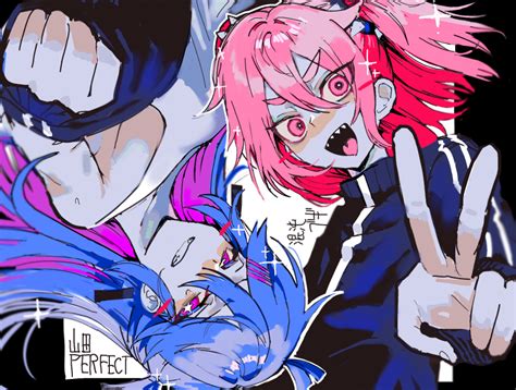 Konton Boogie Vocaloid Vocaloid Highres Girls Armpit Peek Black Border Black Gloves