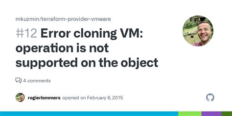 Error Cloning Vm Operation Is Not Supported On The Object · Issue 12
