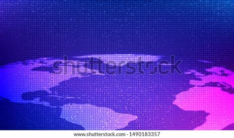 Digital Network Global Technology Backgroundconnection Communication Stock Vector Royalty Free