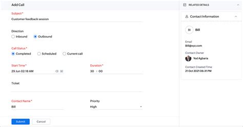 adding editing and deleting calls new ui