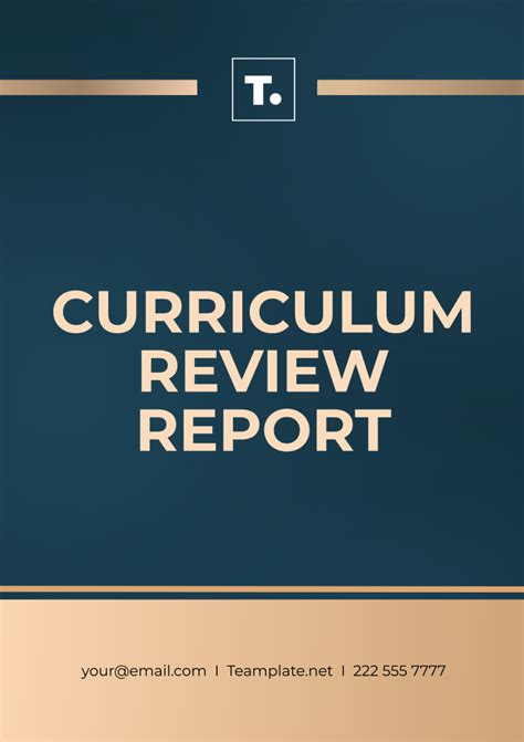 Free Curriculum Templates To Edit Online