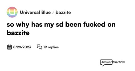 So Why Has My Sd Been Fucked On Bazzite Universal Blue