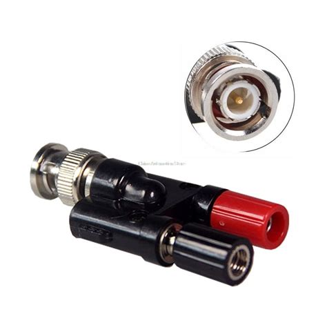 Pc BNC Male To MM Twin Dua Binding Posts Banana Plug Jack Female Coaxial Adapte Connector BNC