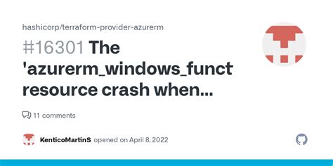 The Azurermwindowsfunctionapp Resource Crash When Website