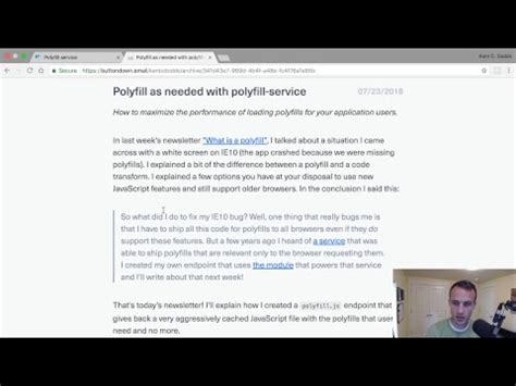 Using Polyfill Io YouTube