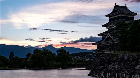 Matsumoto Castle Summer Sunset 松本城、夏の夕暮れ Youtube