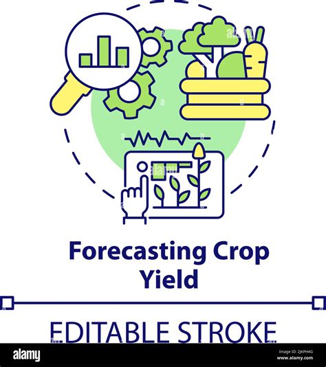 Forecasting Crop Yield Concept Icon Stock Vector Image And Art Alamy