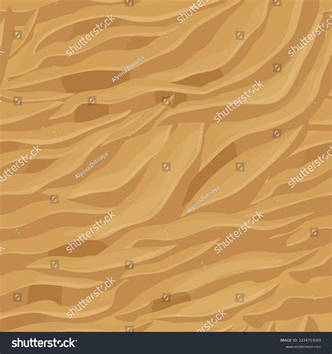 Sand Texture Seamless Background Cartoon Style Stock Vector Royalty