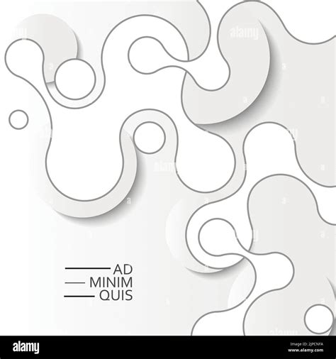 Modern Abstract Banner With Molecular Structure On White Background