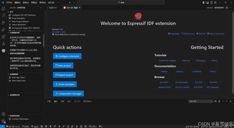 【esp32开发】在vs Code中安装esp Idf环境、新建工程、编译代码、下载程序（espidf515）单片机暮雪倾风 2048